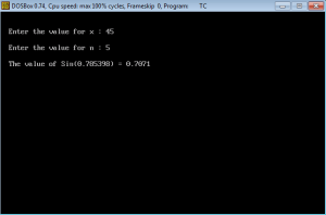 C program for Sine Series - Coding Connect